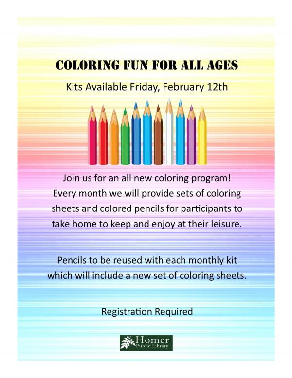 Coloring Fun For All Ages | Homer Public Library